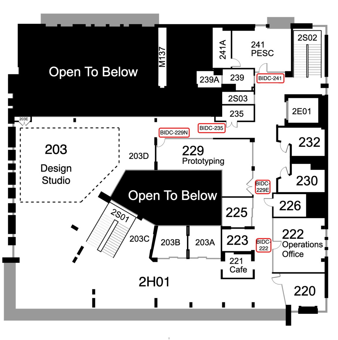 Center Floorplans | Bechtel Innovation Design Center