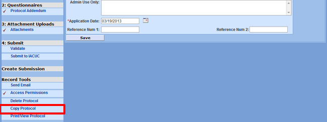 Copy an IACUC Protocol - Sponsored Program Services - Coeus - Purdue University