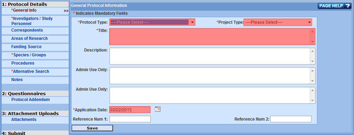 Create New IACUC Protocol - Sponsored Program Services - Coeus - Purdue University
