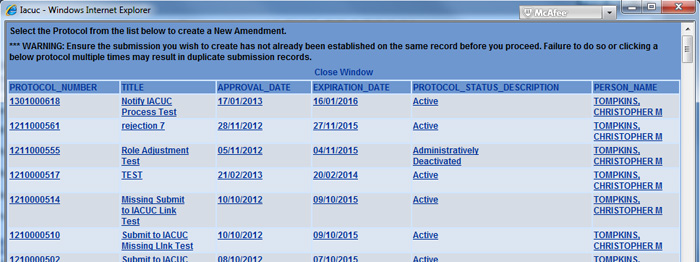 IACUC Protocol Homepage - Sponsored Program Services - Coeus - Purdue University