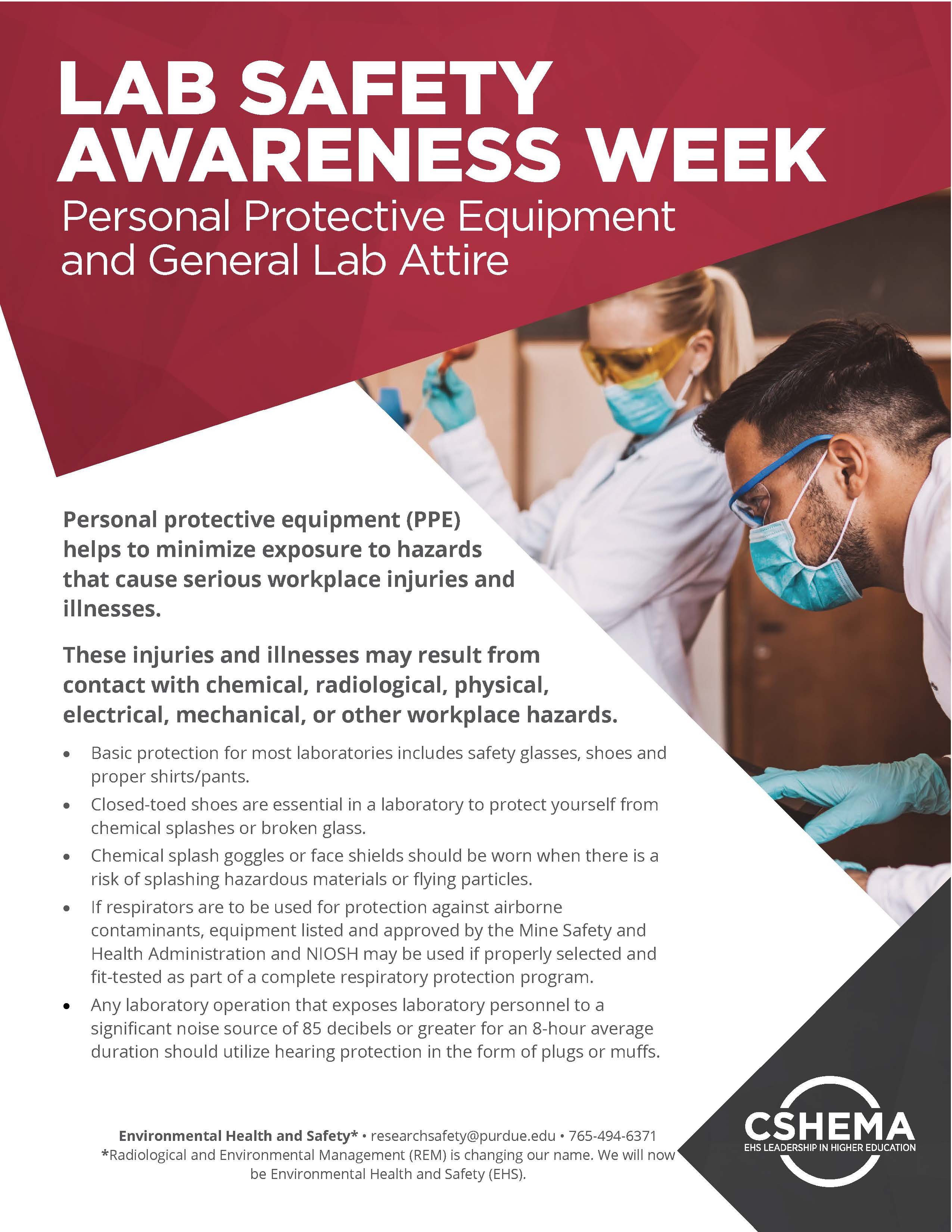 2023 Laboratory Safety Awareness Week - Environmental Health and Safety ...