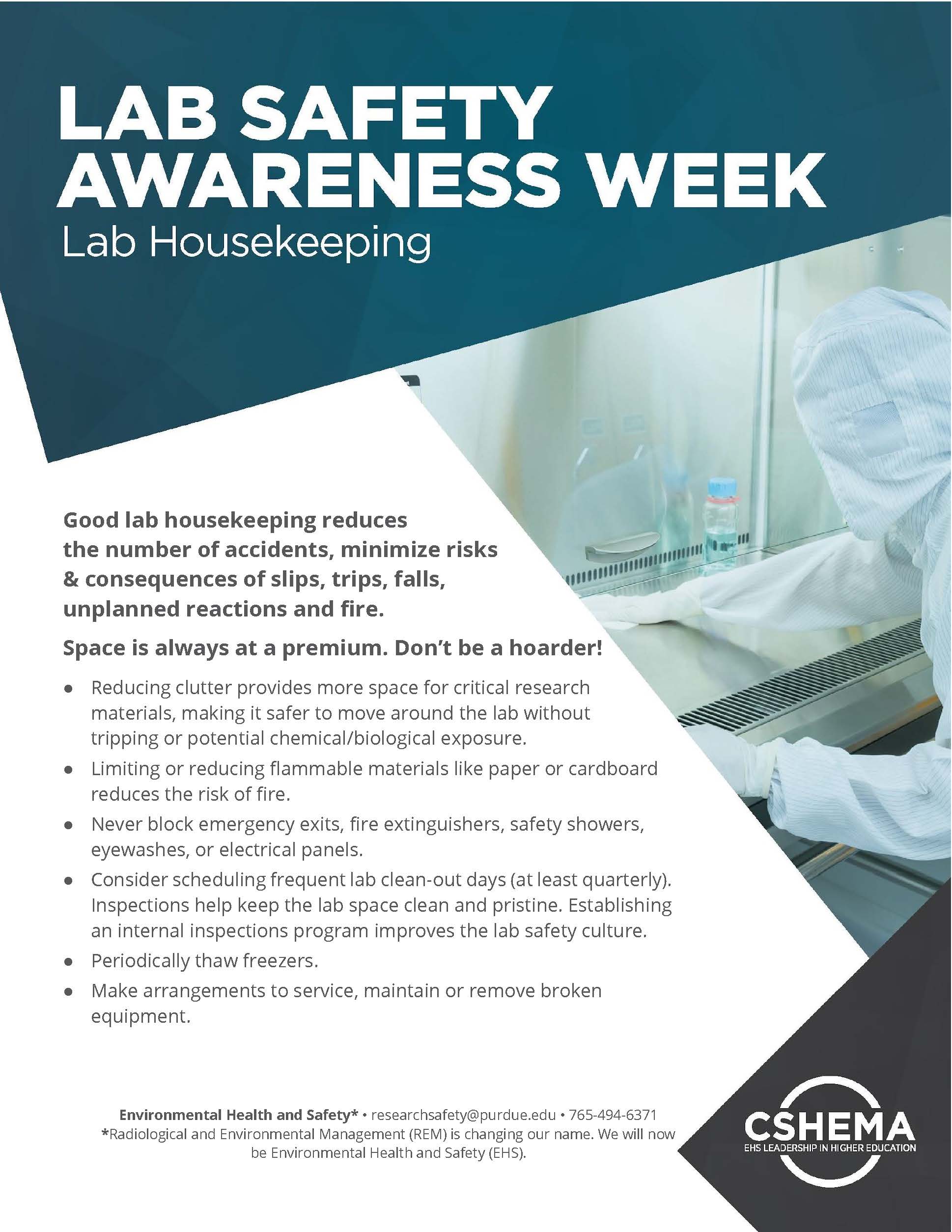 2023 Laboratory Safety Awareness Week - Environmental Health and Safety ...