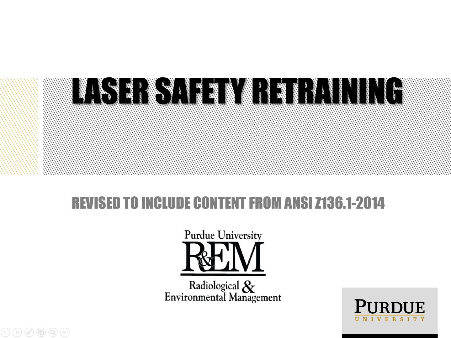 Training - Radiological and Environmental Management - Purdue University
