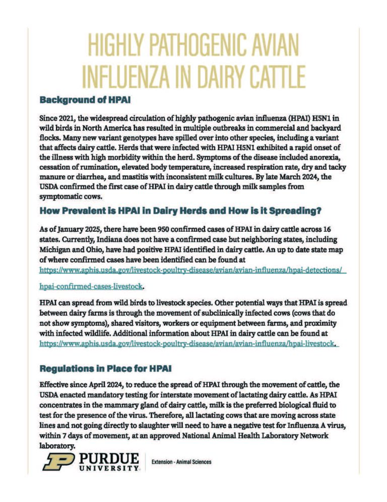 Avian Influenza – INPREP- INdiana PREPared