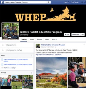 Wildlife Habitat Education Program (WHEP) Announces New Facebook Page ...