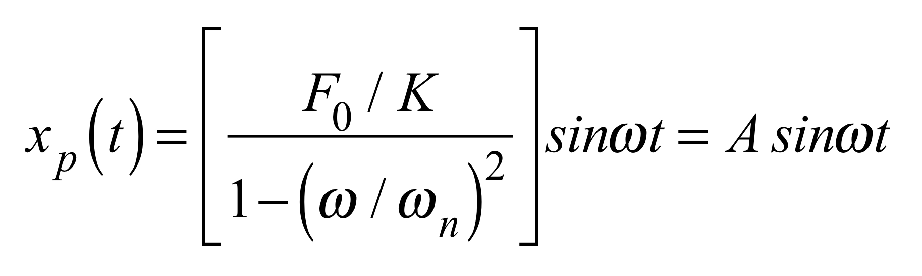 Forced response – harmonic excitation | ME 274: Basic Mechanics II