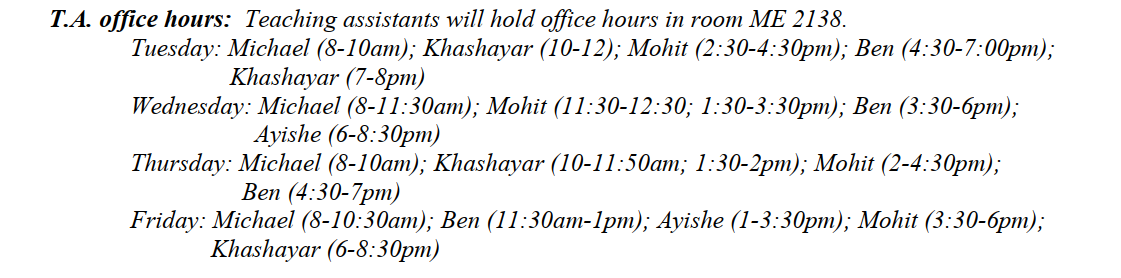 Course information | ME 323: Mechanics of Materials
