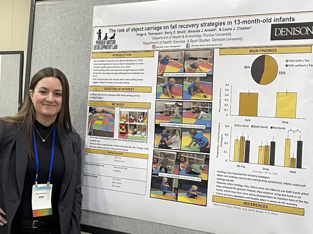 Carrying objects impacts infant falls; research presented at SRCD 2023