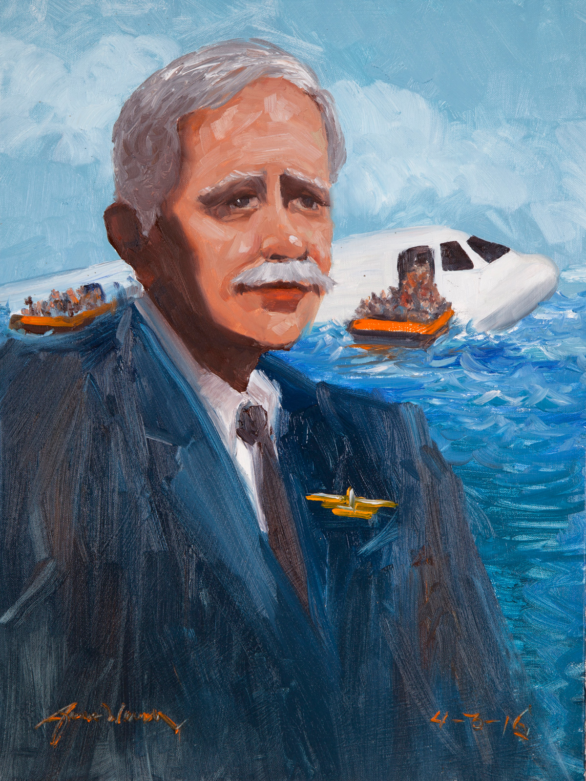 "Miracle on the Hudson" pilot Chesley "Sully" Sullenberger took Giant ...