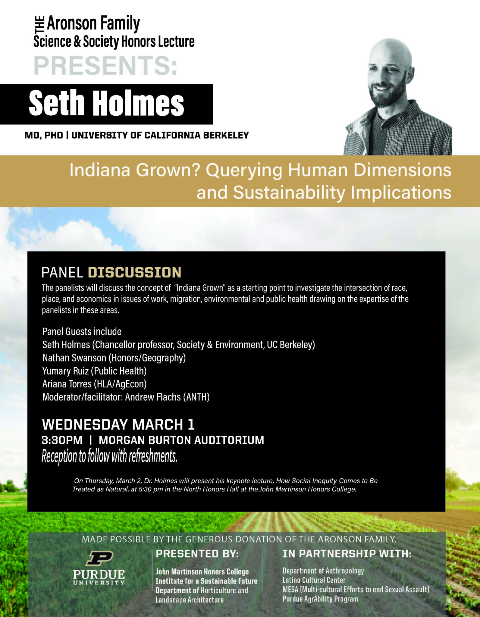 The Aronson Family Science and Society Honors Lecture – Seth Holmes ...