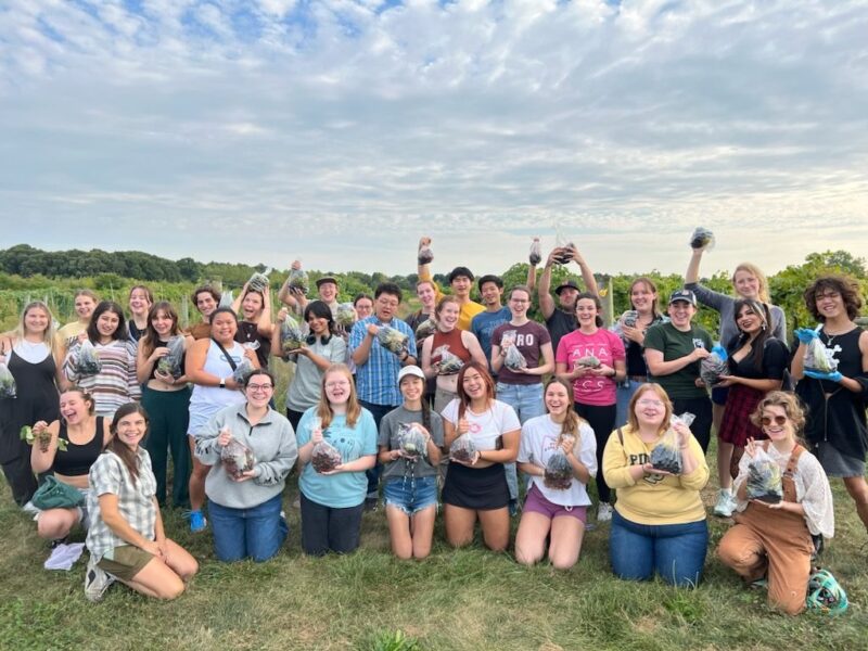 Purdue Student Farm Organization Members Harvested Grapes at Meigs ...