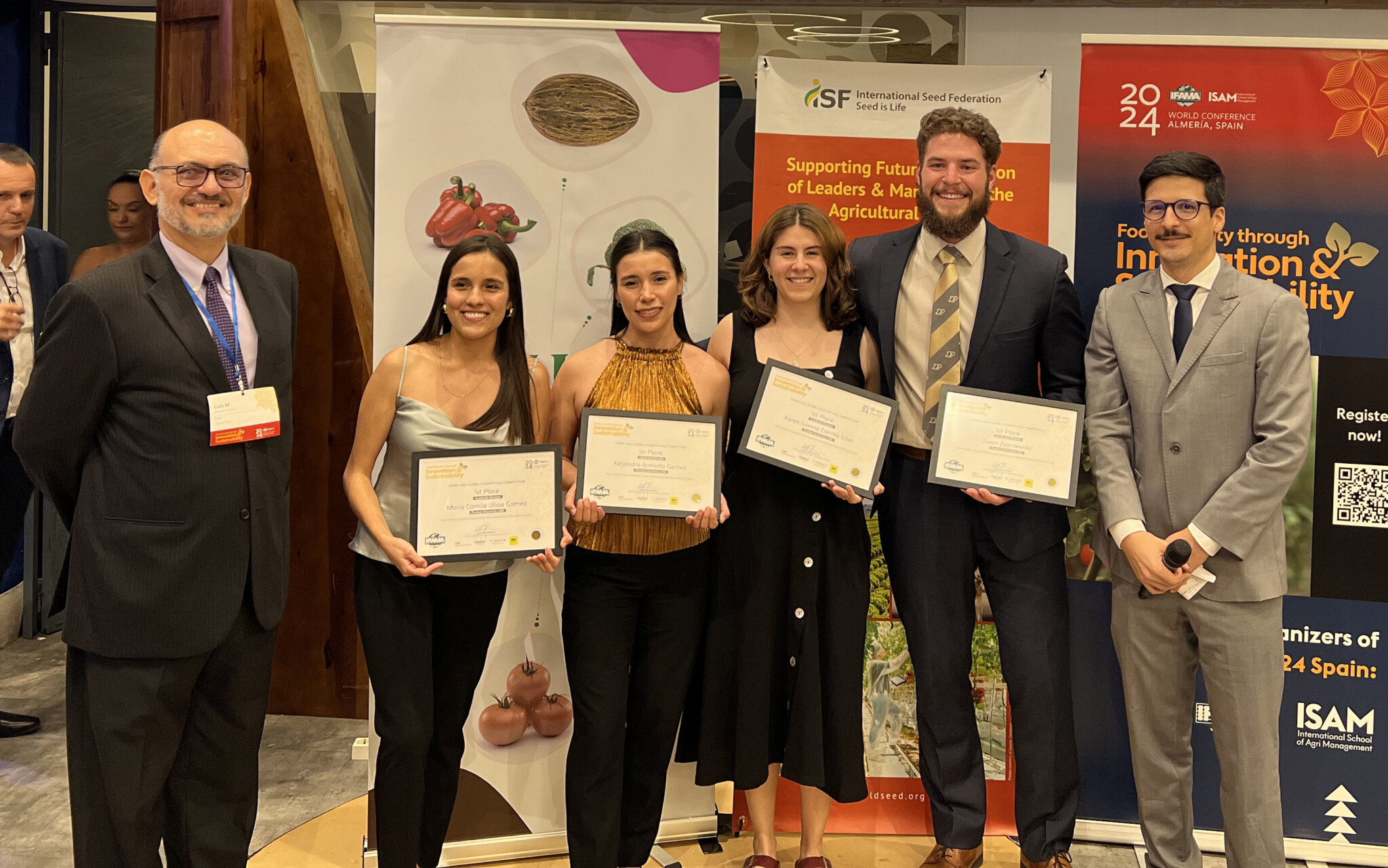 Camila Ulloa and Dr. Ariana Torres Attended IFAMA | Purdue University ...