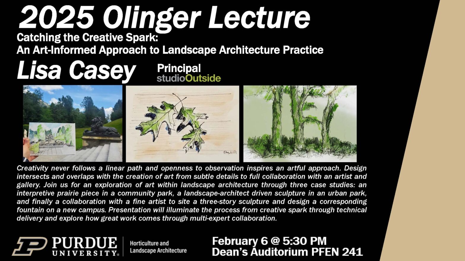 2025 Olinger Lecture | Purdue University HLA Happenings