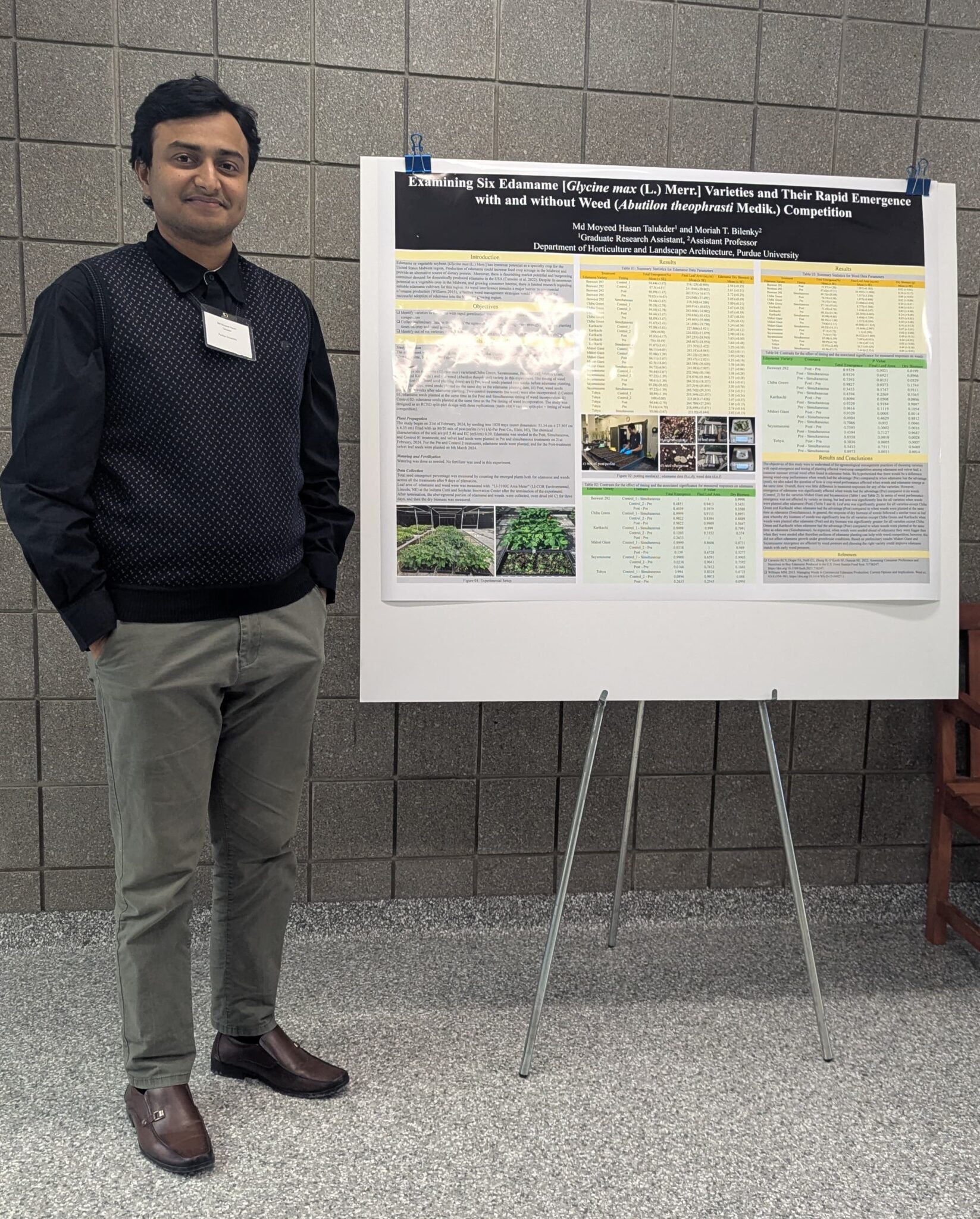 Moyeed Talukder Presented Poster at Indiana Hort Conference | Purdue ...