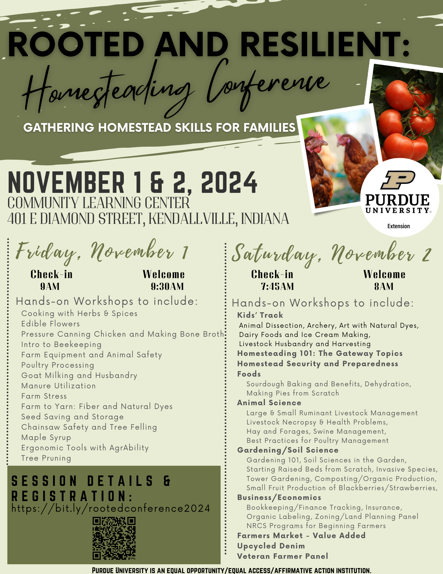 Rooted and Resilient: Homesteading Conference | Purdue University ...