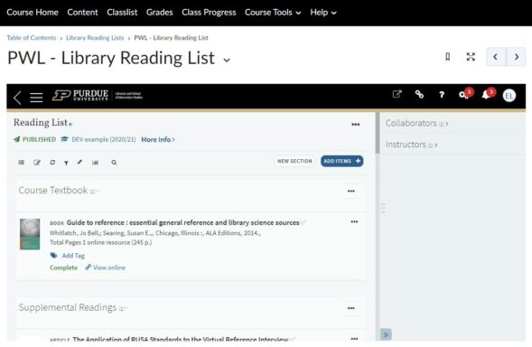 Library Reading Lists (Leganto) - Innovative Learning