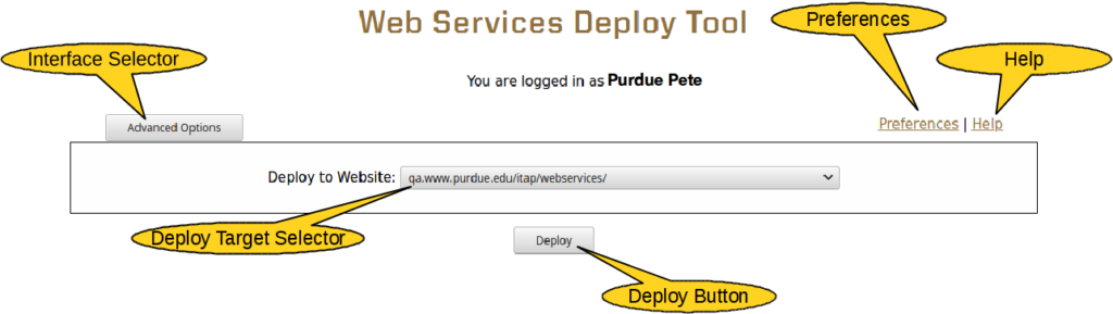 Deploy Tool Manual – ITaP Web Services