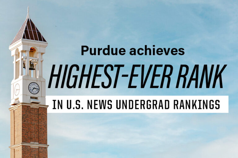 Purdue University undergraduate national ranking jumps 8 spots, with 13 undergraduate programs ...