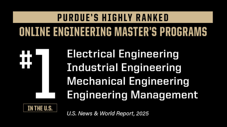 Online master’s degrees in engineering and education from Purdue again rank among the nation’s ...