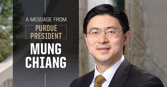 President Mung Chiang’s Inaugural Message