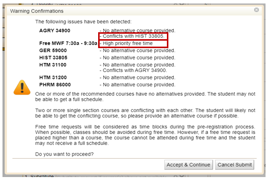 Advisor CRF Warning Confirmation - Office of the Registrar - Purdue ...