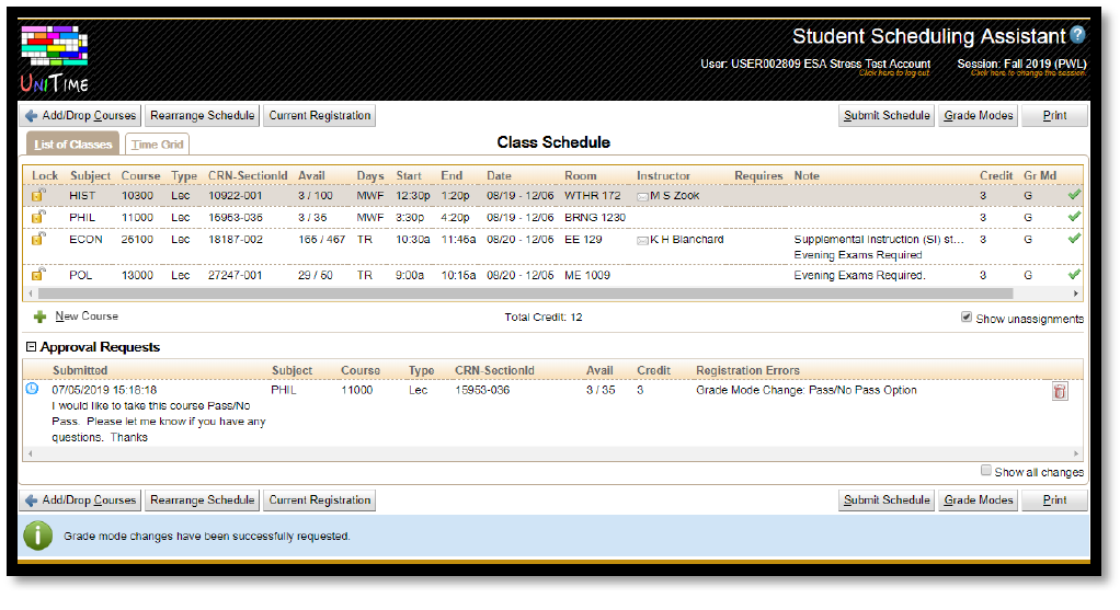 Grade Mode Changes - Office of the Registrar - Purdue University
