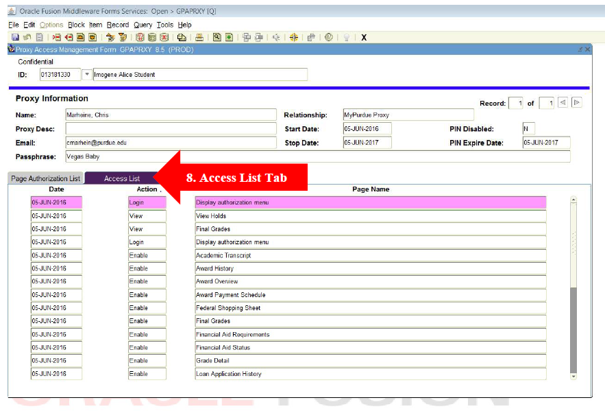 myPurdueProxy - Office of the Registrar - Purdue University