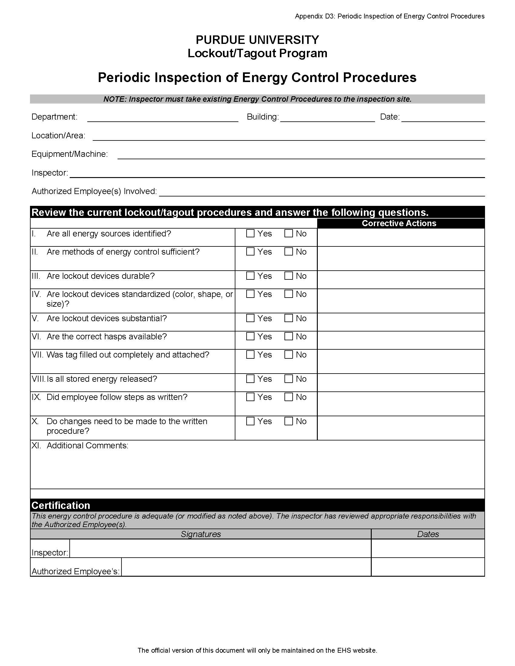 All Forms - Environmental Health and Safety - Purdue University