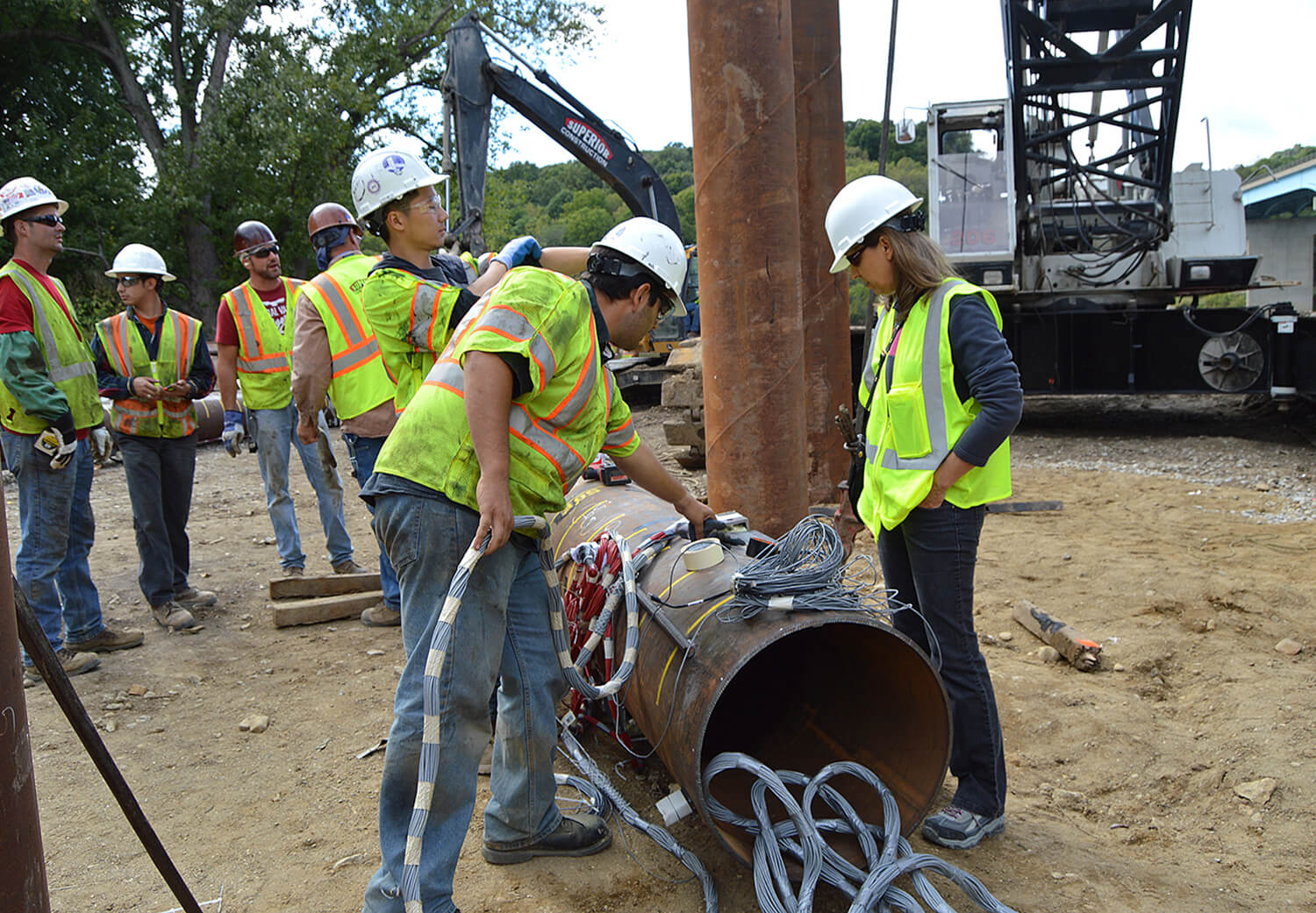 Use of ‘large open-ended pipe piles’ could lead to lower-cost bridge ...