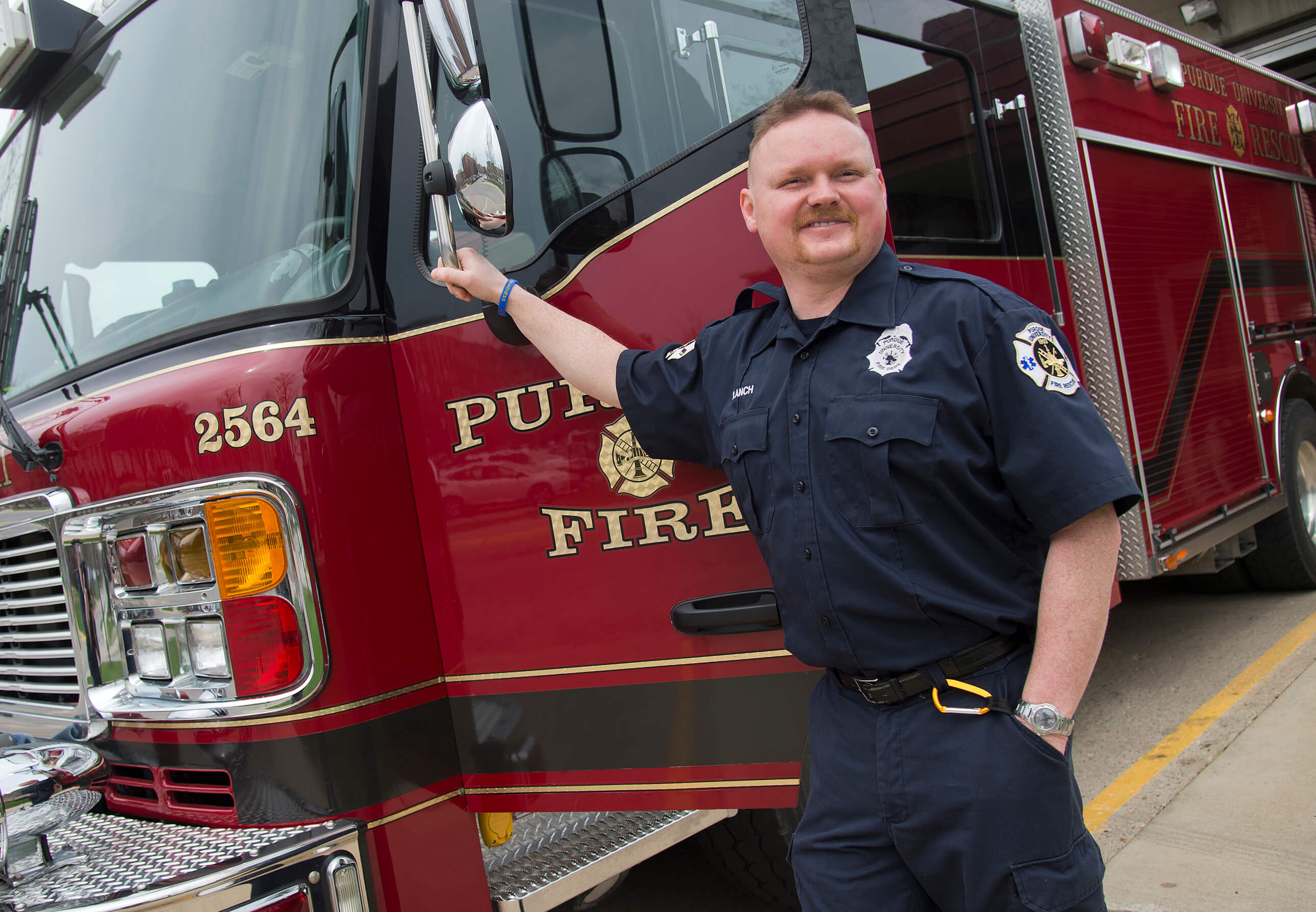Purdue firefighter spreads message of autism awareness - Purdue University