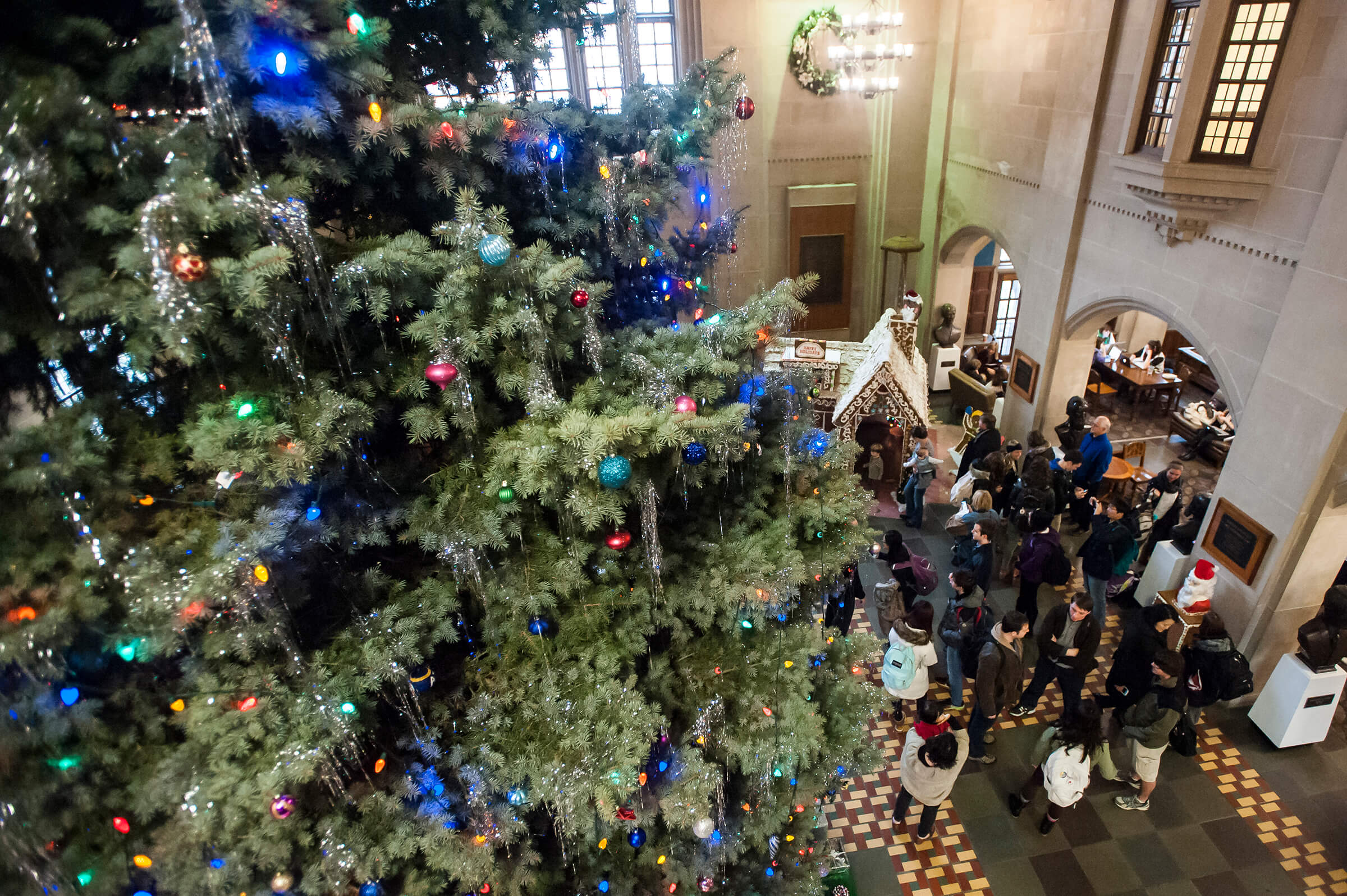 Tree lighting ceremony at Purdue Memorial Union - Purdue University