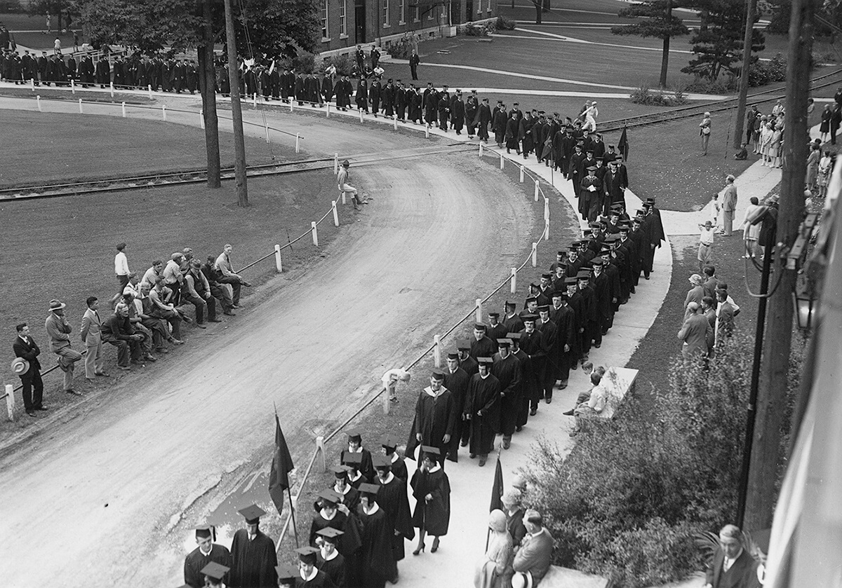From the Archives revealed: Graduation 1929 - Purdue University News