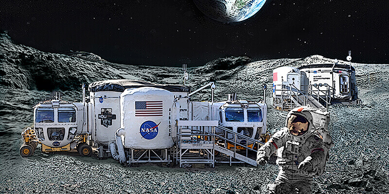 Moon And Mars Colonies